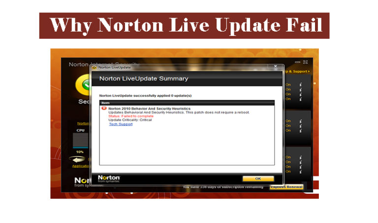 Fix Norton Live Update Failed To Complete | Fixingblog.com
