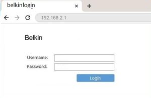 Belkin Router Login Using Default Router Ip 192.168.2.1
